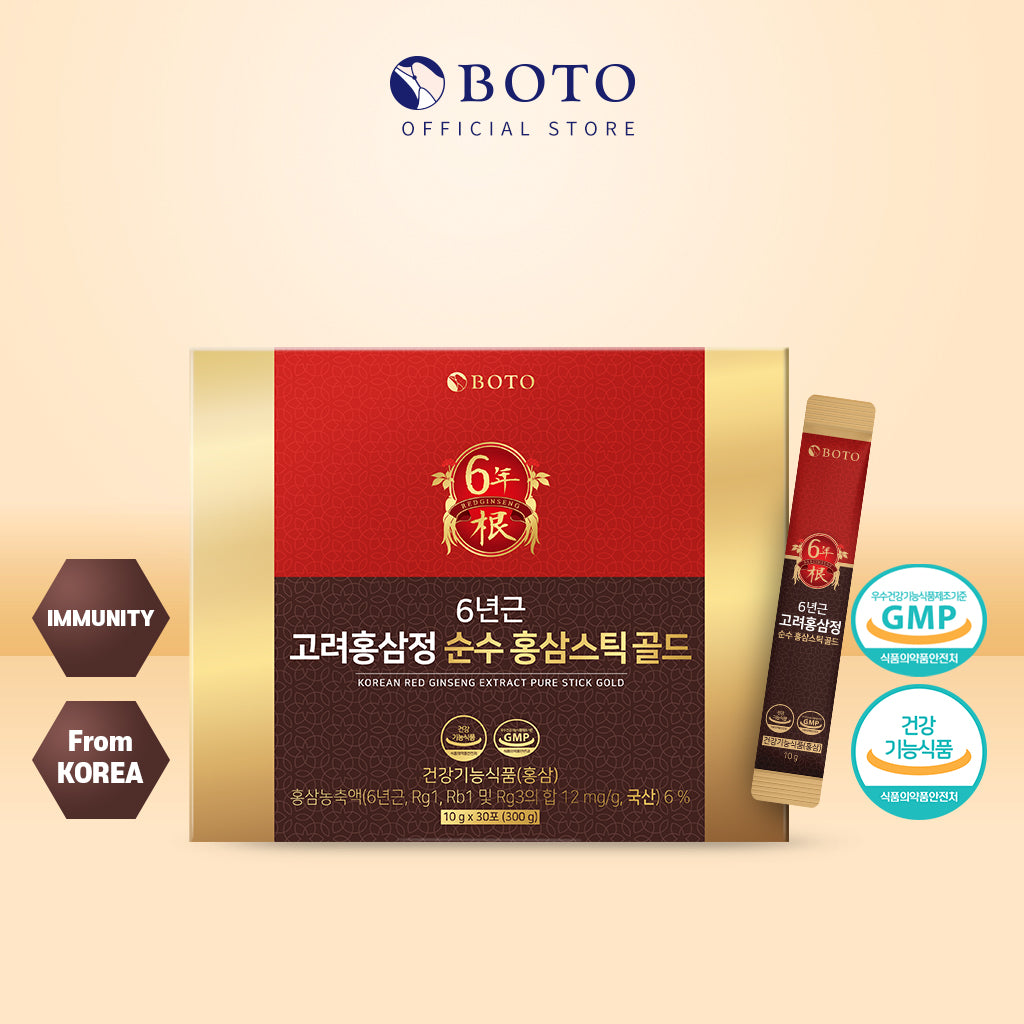 6 years Korea Red Ginseng Sticks [10ml x 30 sticks] – BOTO GLOBAL