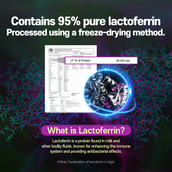 Lactoferrin Plus Goat's Milk Colostrum Protein Powder [2,000mg x 30 po ...